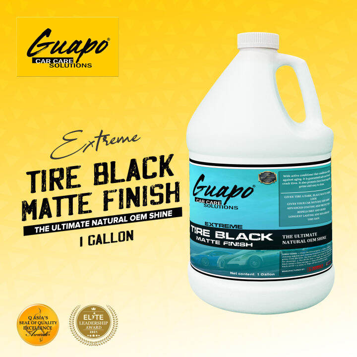 Guapo Car Care Solutions 1 Gallon of Extreme Tire Black Matte Finish ...