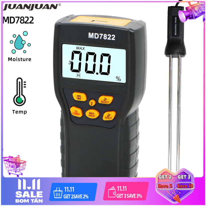 PMS710 Digital Soil Moisture Meter 0-50% High Precision Soil Hygrometer ...