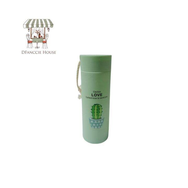 DFANCCIE BOTOL KAKTUS TUMBLER Botol Minum Kaca Unik Motif Kaktus BOTTLE ...