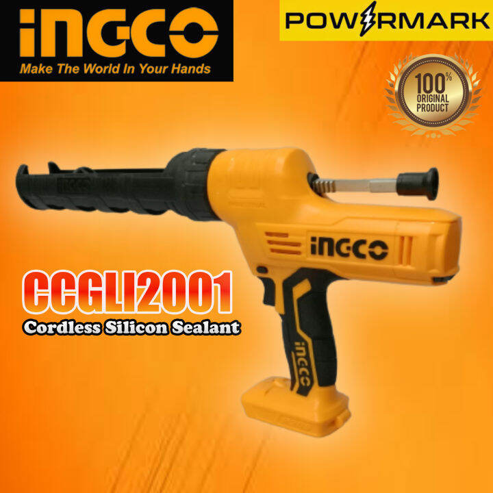 INGCO CCGLI2001 Cordless Silicon Sealant Caulking Gun Lithium-Ion 20V ...