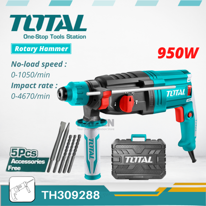 TOTAL TH309288 950W Rotary Hammer 28mm | Lazada