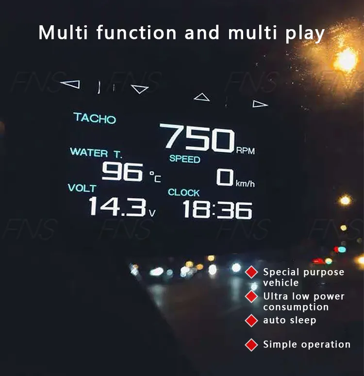 เกจวัด OBD2 รุ่น Lufi X1 Revolution วัดความร้อนหม้อน้ำ วัดความเร็ว วัด ...