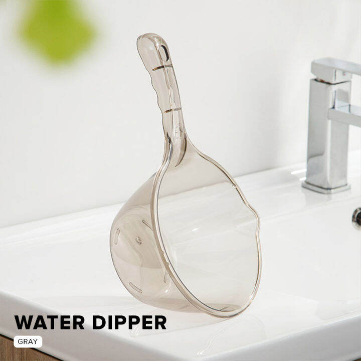 Homecomforts Plastic Transparent Watter Dipper/ Deep Water Ladle ...