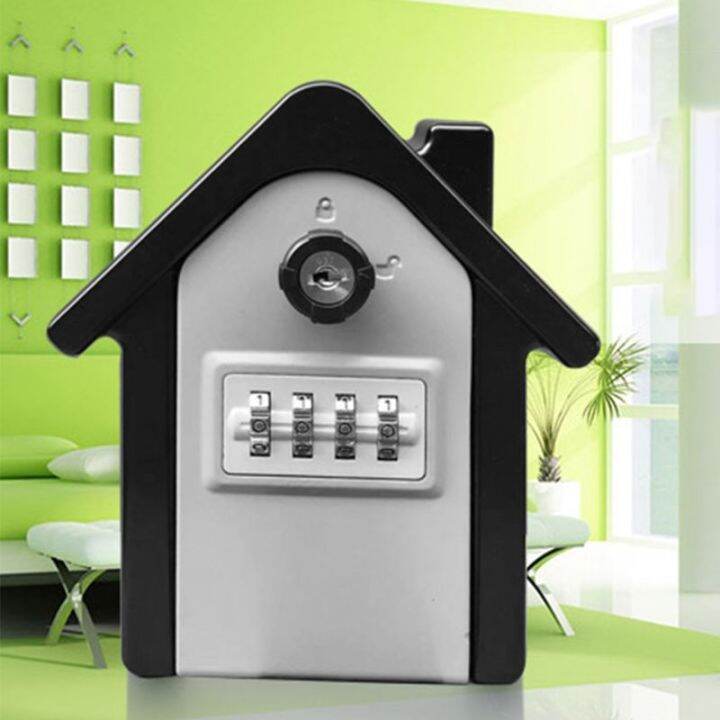 4 Digit Outdoor High Security ติดผนัง Key Safe Box Code Secure Lock ...