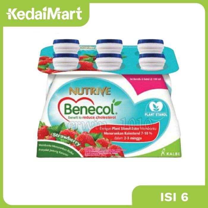 Nutrive Benecol Strawberry Isi 6 x 100 ml | Lazada Indonesia
