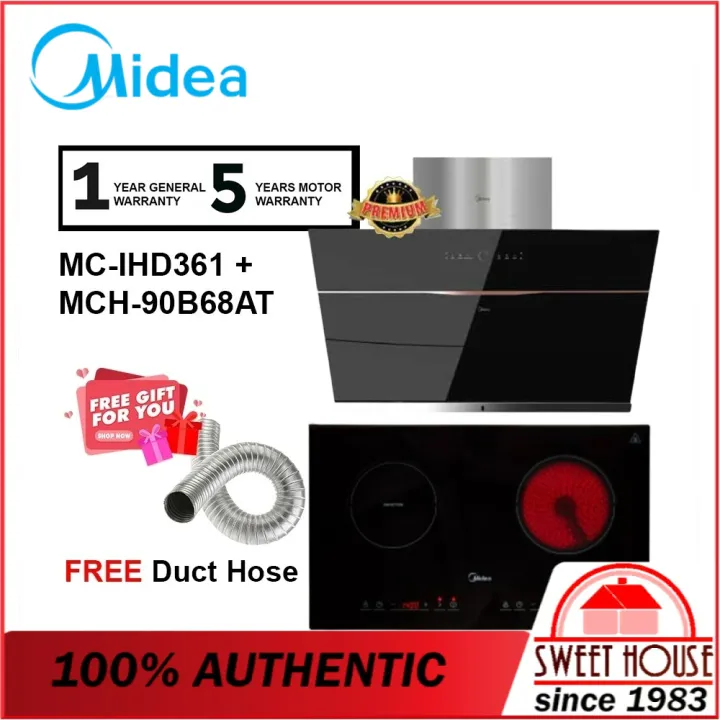 [COMBO] Midea Built-in Induction & Ceramic Hob MC-IHD361 / MCHD361 ...