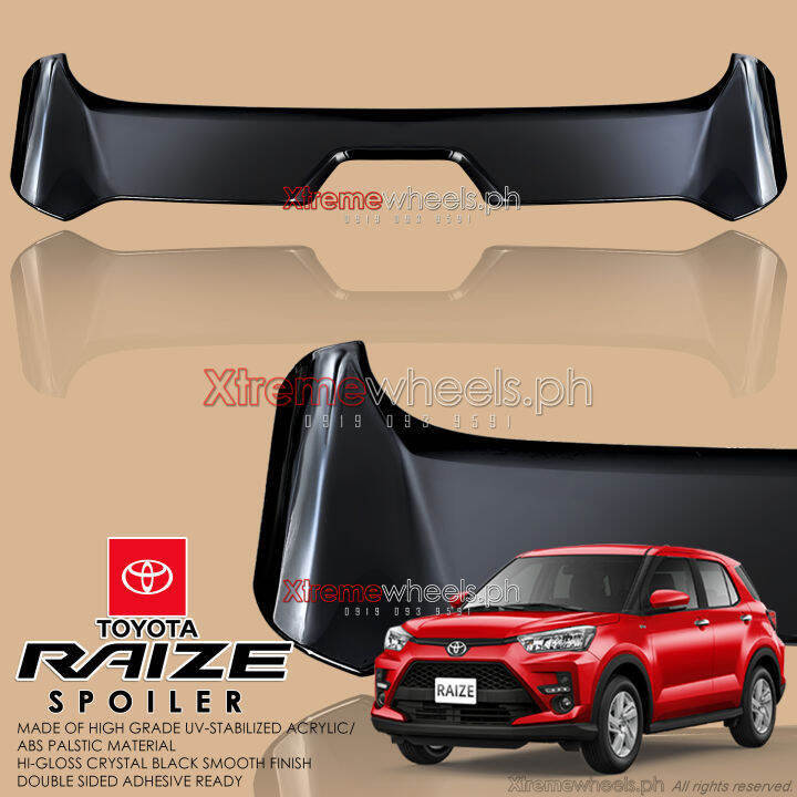 Toyota Raize 2022-2024 With Body Color Crystal Black / Glossy Black ...