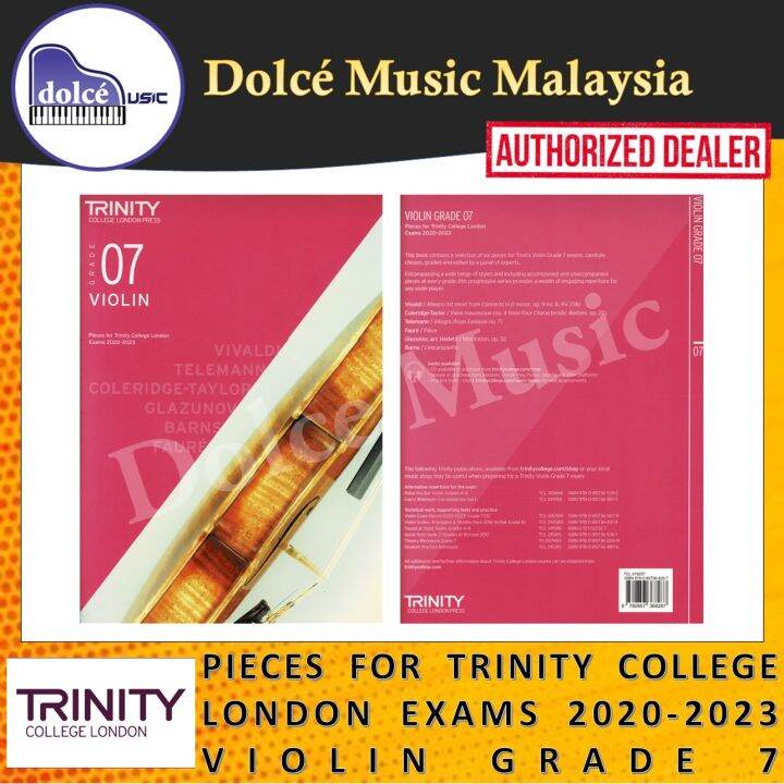 Trinity - Pieces for Trinity College London Exams 2020-2023 Violin Grade 7 | Lazada