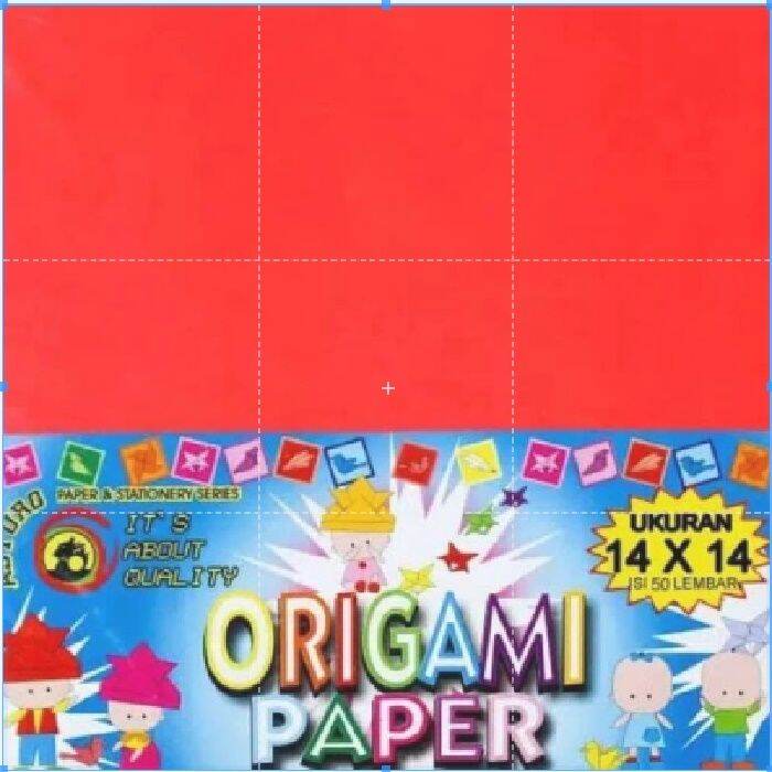 Kertas Origami Asturo 14 x 14 cm / Kertas Origami 10 Warna / Kertas ...