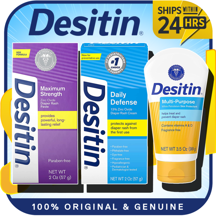 Desitin Baby Diaper Rash Cream - Maximum Strength | Daily Defense ...