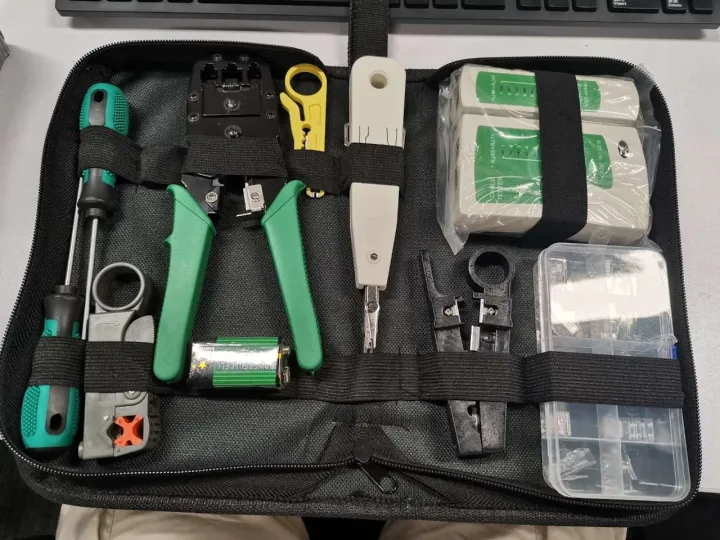 Network Cable Tester Tool LAN Utp Wire Stripper Screwdriver RJ45 ...