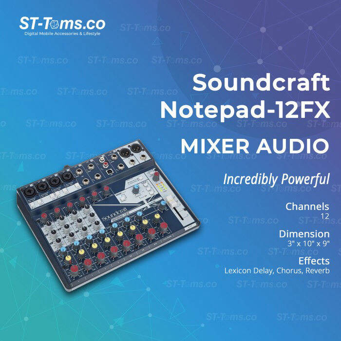 Soundcraft Notepad-12FX Small-format Analog Mixing Console Audio Mixer ...