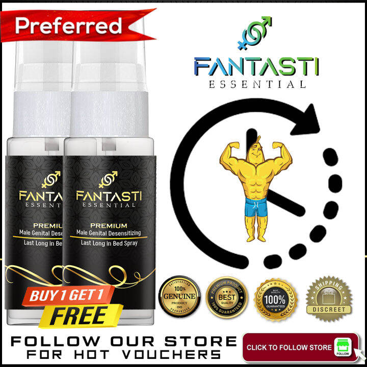 NEW BUY1GET 60ML Delay Spray for Men Clinically Proven to Help You Last ...