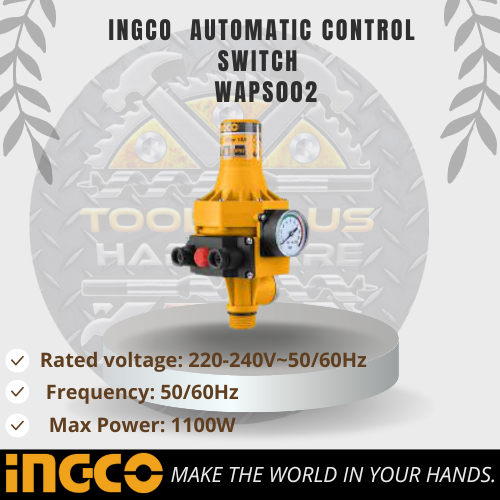 INGCO Tools Original 10A Automatic Control Switch 10bar 1/3HP WAPS002 | Lazada PH