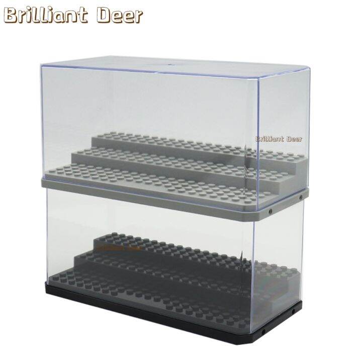 3 Steps Dustproof Acrylic Figures City Car Model Collection Display Box ...