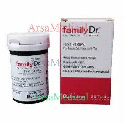 Strip Family Dr Gula Darah Glucosa / Strip Cek Gula Family Dr Glucose ...