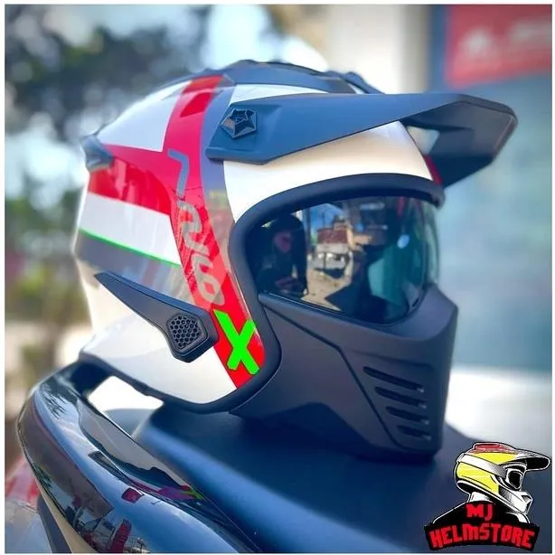 Helmet 78 Ryo rx-1 jet mono color / 726X dual sport helmet (icc /bps ...