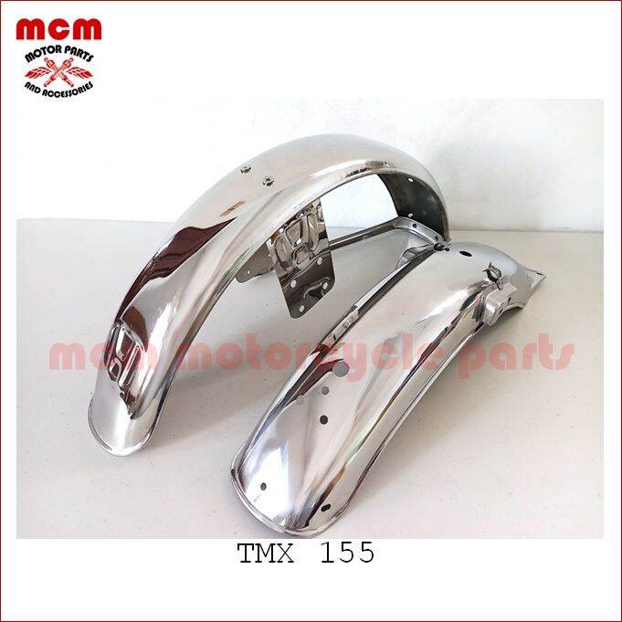 Stainless Fender Set FRONT REAR TMX 155 Rusi Racal Motorstar Motoposh ...
