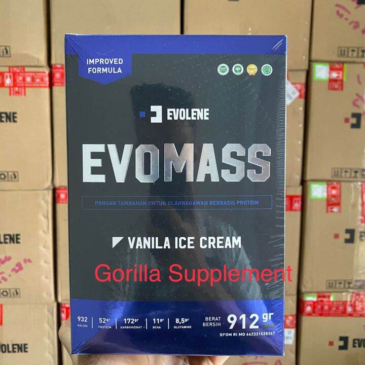 EVOLENE Evomass 2lbs 2lb 912 Gram Rasa VANILLA ICE CREAM Evo mass ...