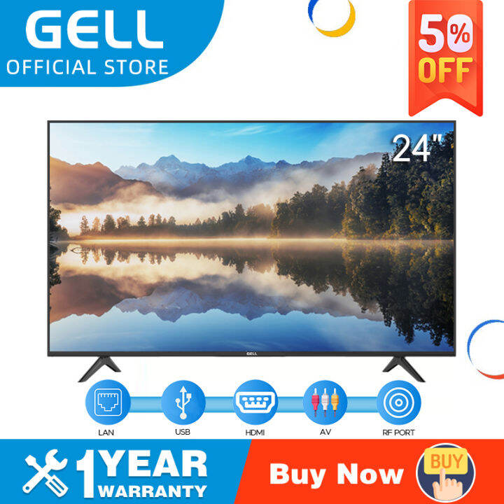 GELL 24 inches LED TV AV Multiple ports flat screen on sale | Lazada PH