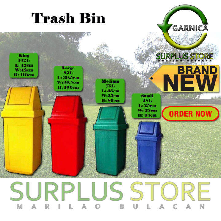 Regular Colored Trash Bin | Lazada PH