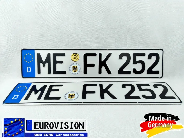 Euro Plates from GERMANY - 2 Pcs - Used Ending 2 | Lazada PH