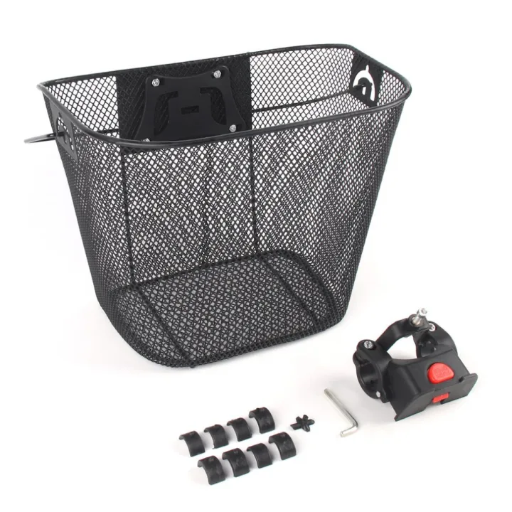 Mountain bike basket iron net basket quick disassembly portable basket ...