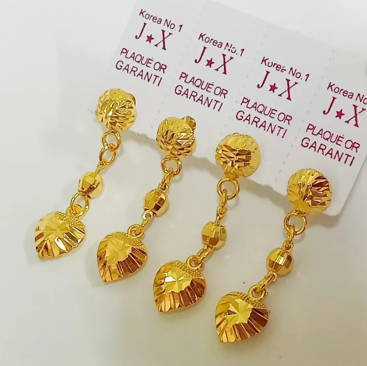 Earring Subang Emas Korea 24k GOLD PLATED | Lazada