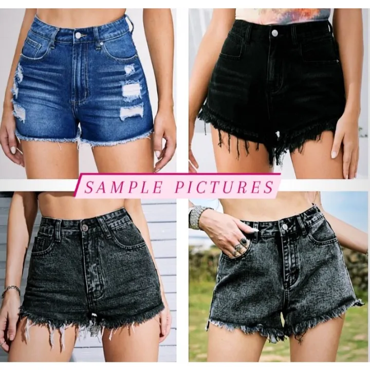 VIP KOREAN HIGHWAIST DENIM SHORTS | Lazada PH