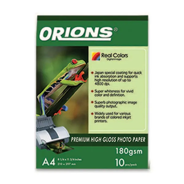 Orions Photo Paper A4 Premium High Gloss 180gsm | Lazada PH