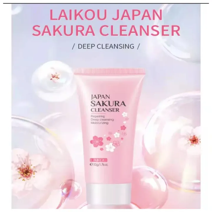 Laikou Sakura Cleanser Repairing Deep Cleansing Firming Moisturizing
