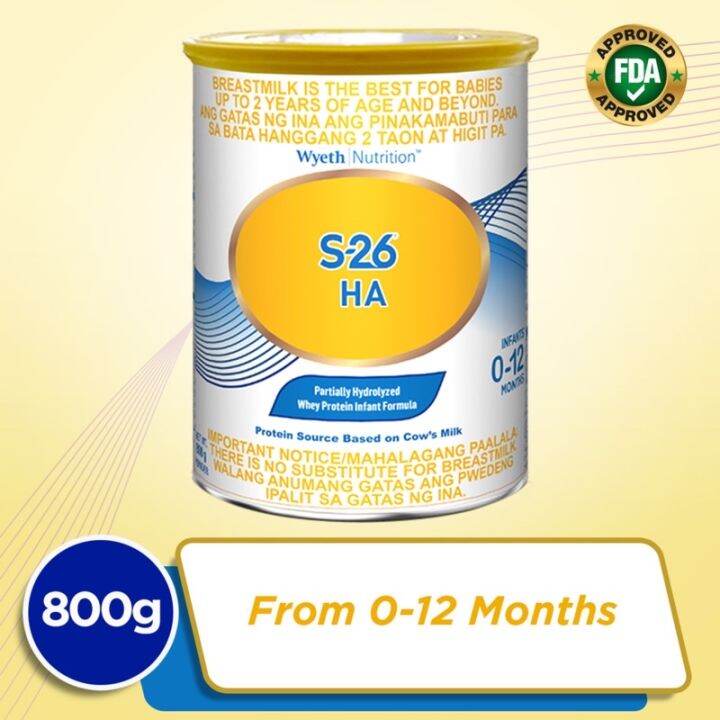 POWDERED MILK S26 HA 0-12 MONTHS POWDERED MILK 800 GRAMS | Lazada PH