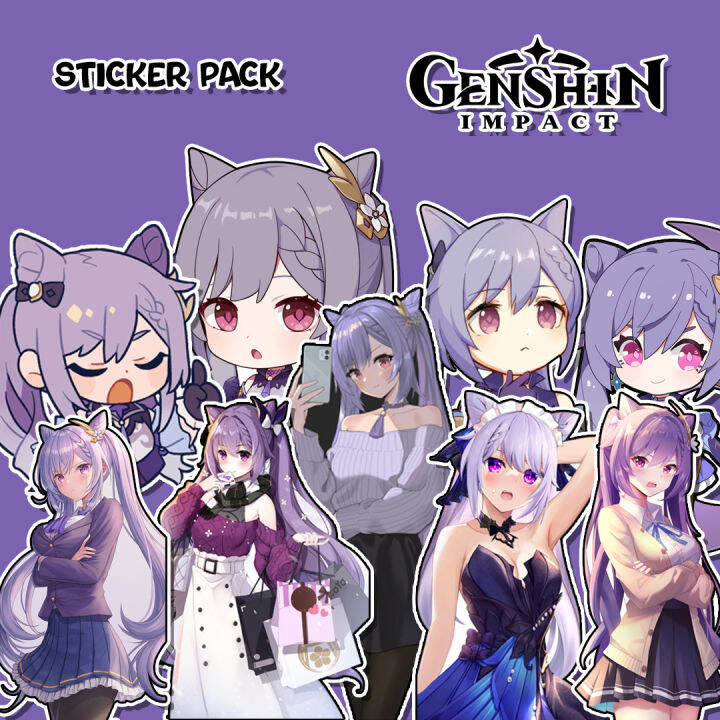 Sticker Pack Keqing Genshin Impact / Stiker pack Anime | Lazada Indonesia