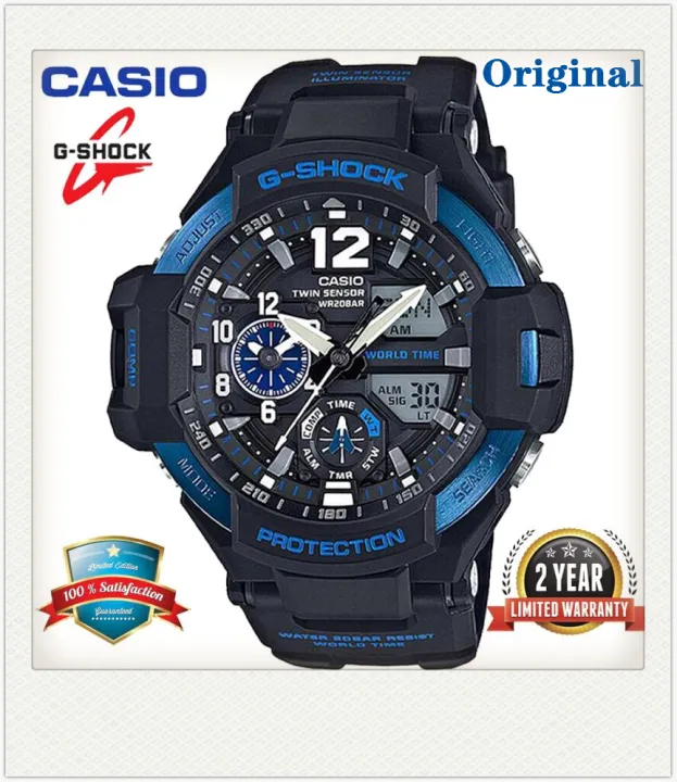 (Hot) Original G Shock GA1100ผู้ชายกีฬานาฬิกา Dual แสดงเวลา200M กันน้ำ ...