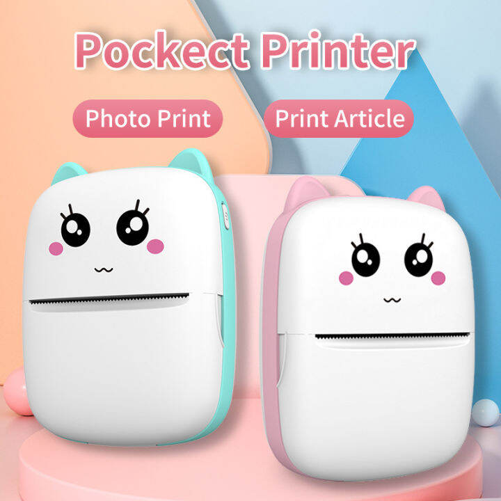 Portable Wifi Printer Machine With Thermal Roll Paper Inkless Wireless ...