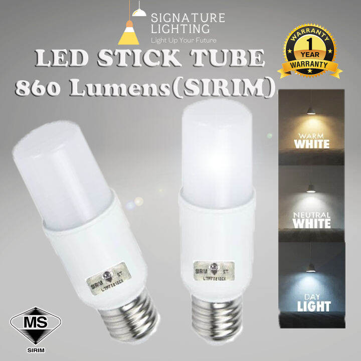 LED Stick Bulb 10W / 9W/6W E27 E14 6k & 3k HIGH QUALITY / Tahan Lama ...