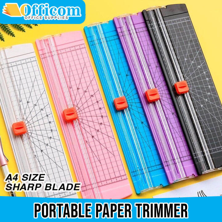 Officom Portable Paper Trimmer A4 Size Sharp Blade Cutter | Lazada PH