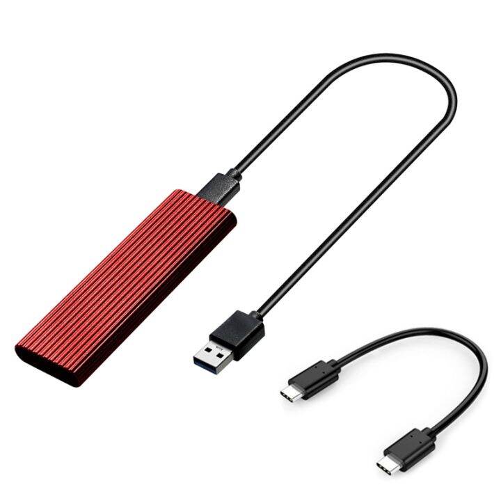 M.2 NVME SATA to USB-C USB 3.1 Hard Disk Enclosure Case with 22cm CC ...
