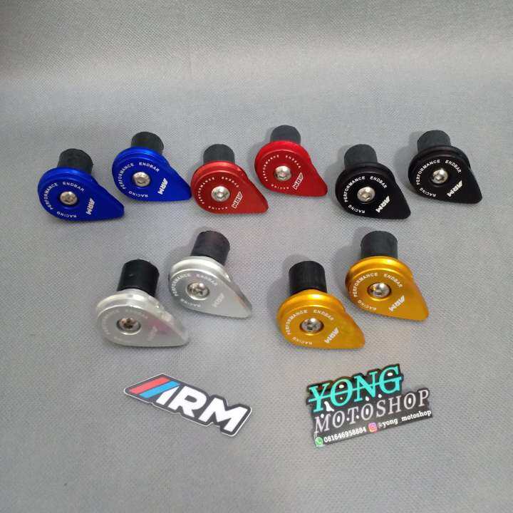 Jalu Stang Bar End ASLI CNC ARM Model Pipih Universal Aerox Nmax Arumi ...