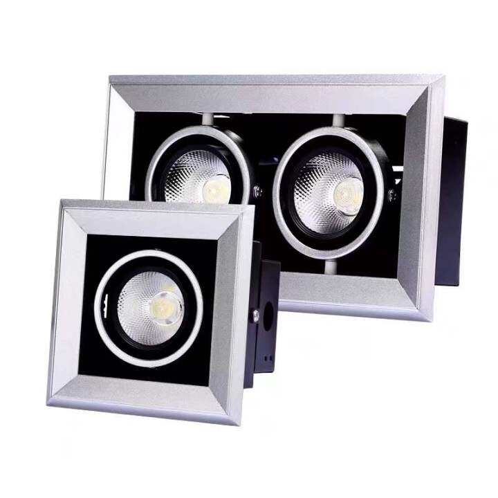 20w 40w led bold light grille light double head downlight ceiling ...