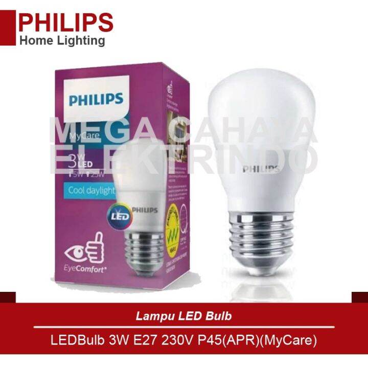 Philips LED Bulb - 3W Putih atau 3.5W Kuning | Lazada Indonesia