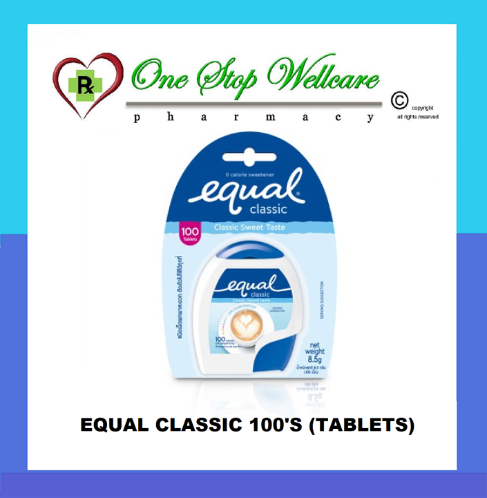 EQUAL CLASSIC TABLETS 100S (ED:02/2024) | Lazada