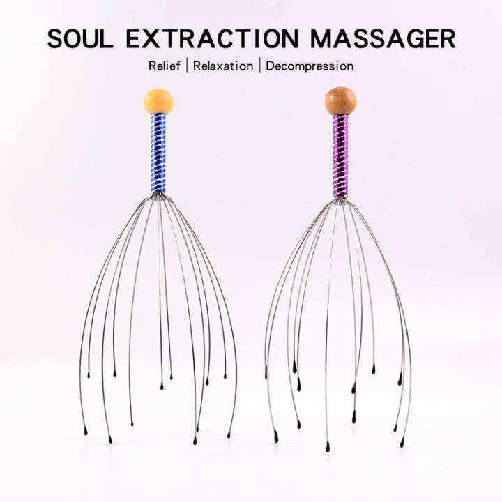 Mixed color scalp massager, multifunctional soul extractor, relaxation ...