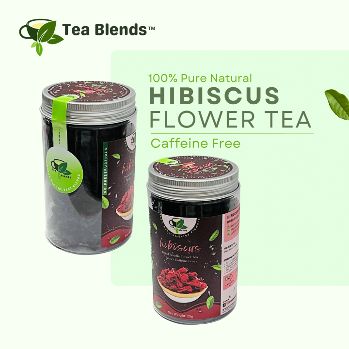 [Tea Blends] Hibiscus Flower Herbal Tea 25 Grams - Caffeine Free ...