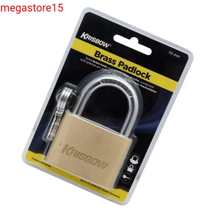 ORIGINAL Krisbow Gembok Kuningan 7 Cm | Lazada Indonesia