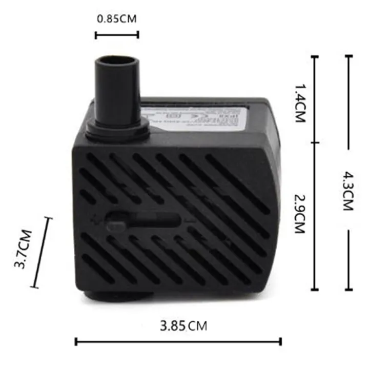 AC 220V 3W Submersible Water Pump LED Aquarium Fountain Fish Pond Tank ...