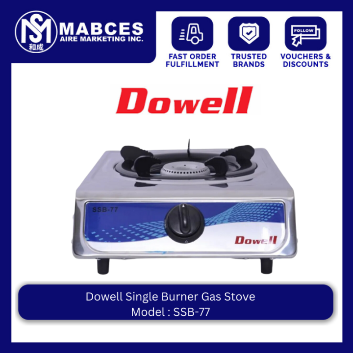 Dowell Single Burner Gas Stove SSB-77 | Lazada PH