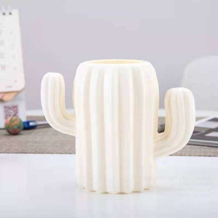 LUCAS Creative Cactus Desktop Organizer Pen Holder School Office Pencil ...