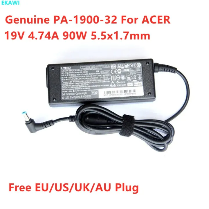 Original-2022 New卐 ₪ Genuine 19V 4.74A 90W LITEON PA 1900 32 PA 1900 34 Power Supply AC Adapter ...