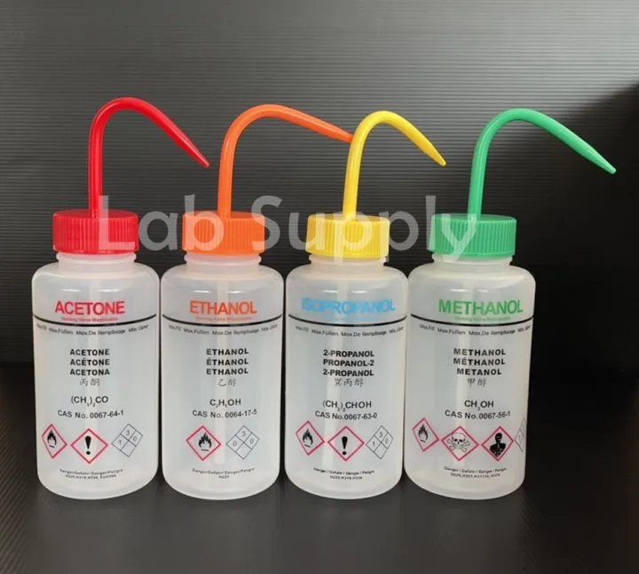 กระบอกฉีด solvent safety wash bottle (methanol , acetone , ethanol ...